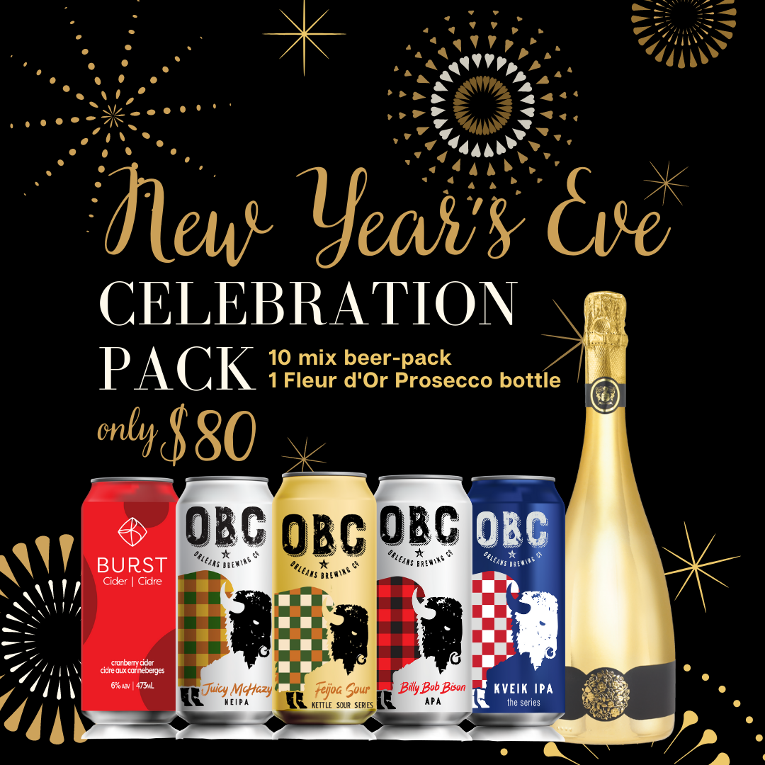 New Year's Eve Packages – Orléans Brewing Co.